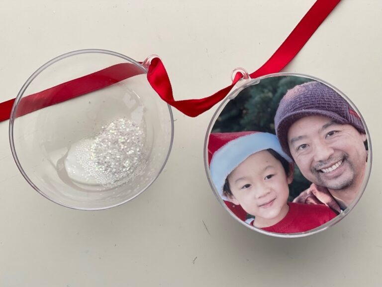 Step-by-Step: DIY Photo Christmas Ornaments